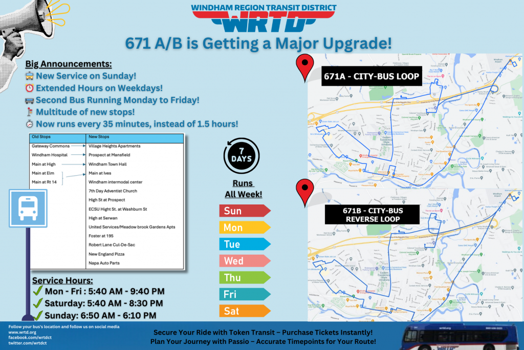 671 A/B City Bus – Windham Region Transit District
