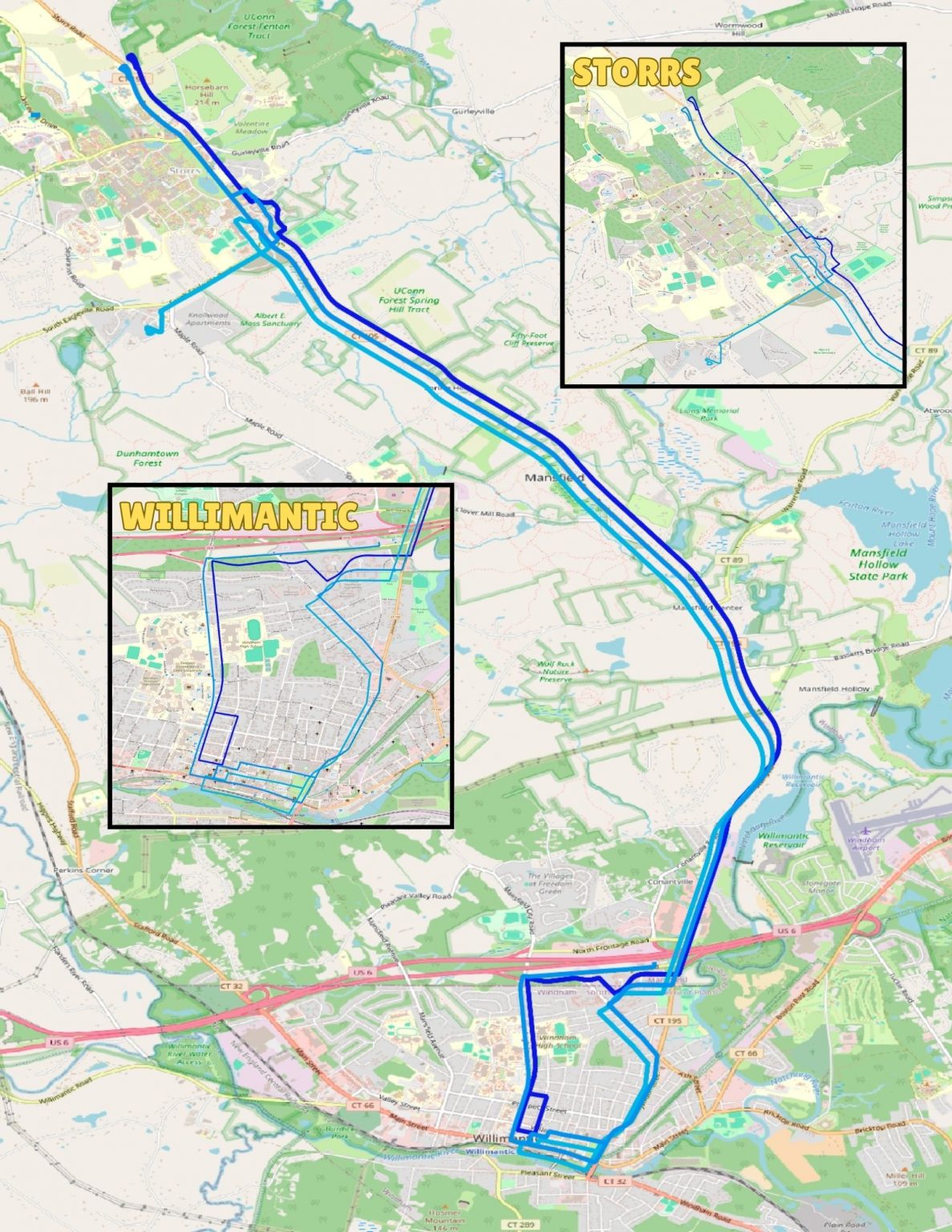 674 A/B/C/D/E Storrs-Willimantic – Windham Region Transit District